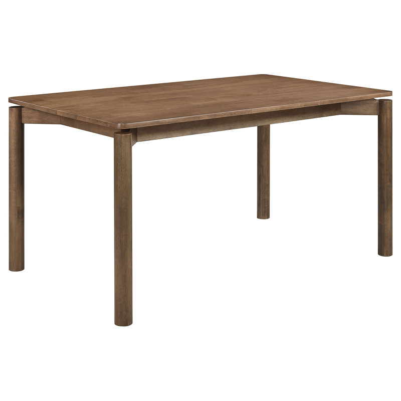 Winston Porter Parkridge 59-inch Rectangular Dining Table Natural Walnut | Wayfair